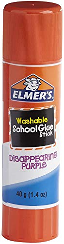 Elmer's Glue Stick (E579), Disappearing Purple, 30 Sticks (Jumbo)