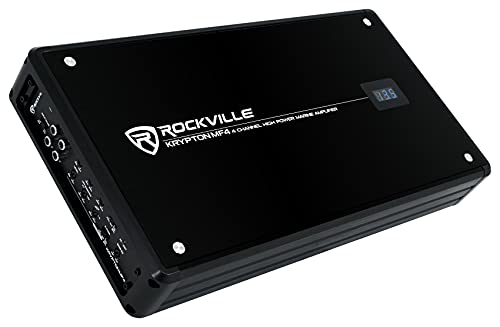 Rockville Krypton MF4 2400w Peak / 600w RMS 4 Channel Marine Amplifier Boat Amp