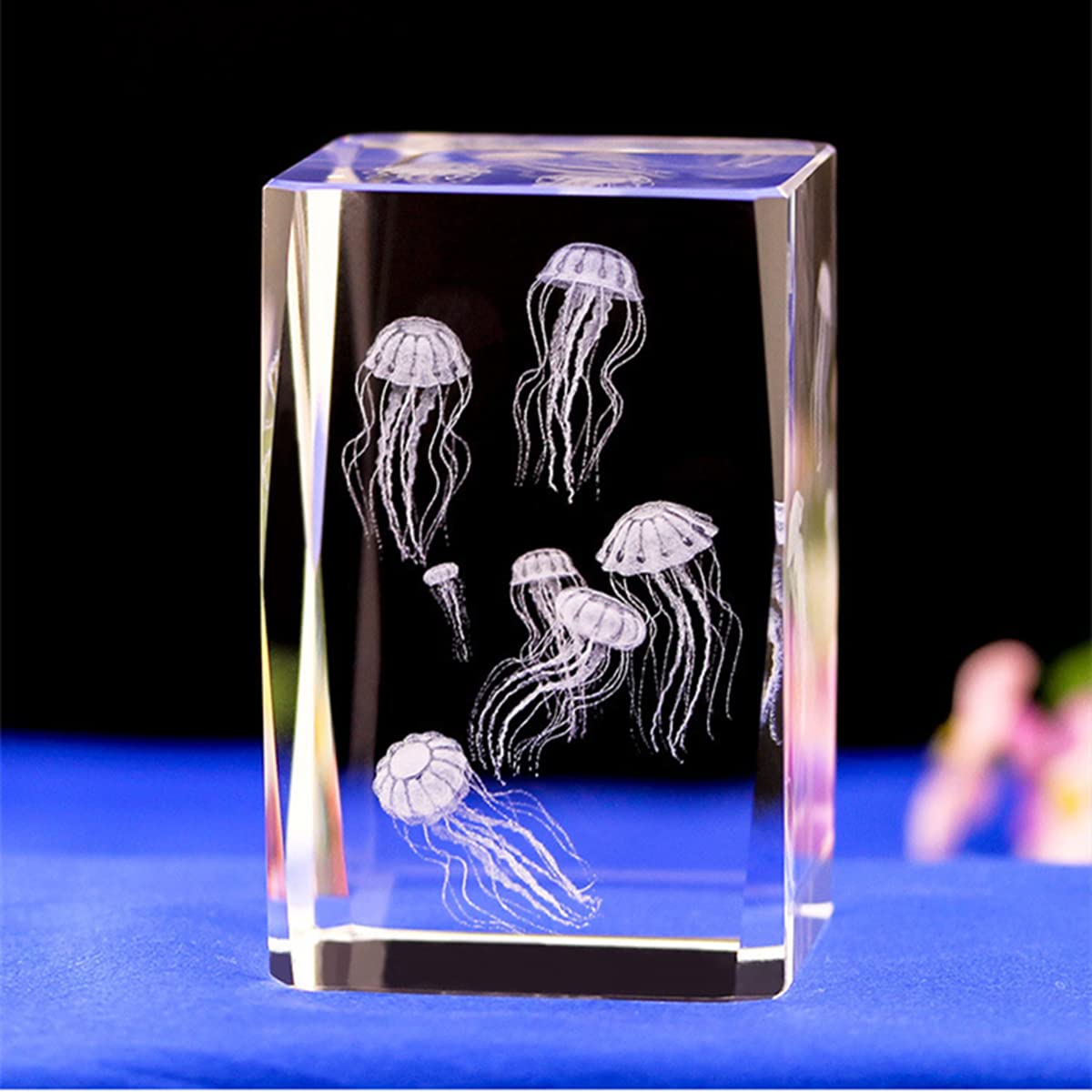 Desk Ornaments,3D Laser Crystal Chart, Anniversary Souvenirs and Paperweight, Wedding Souvenirs, Christmas Birthday Valentine's Day Wedding Gift (The Phoenix)