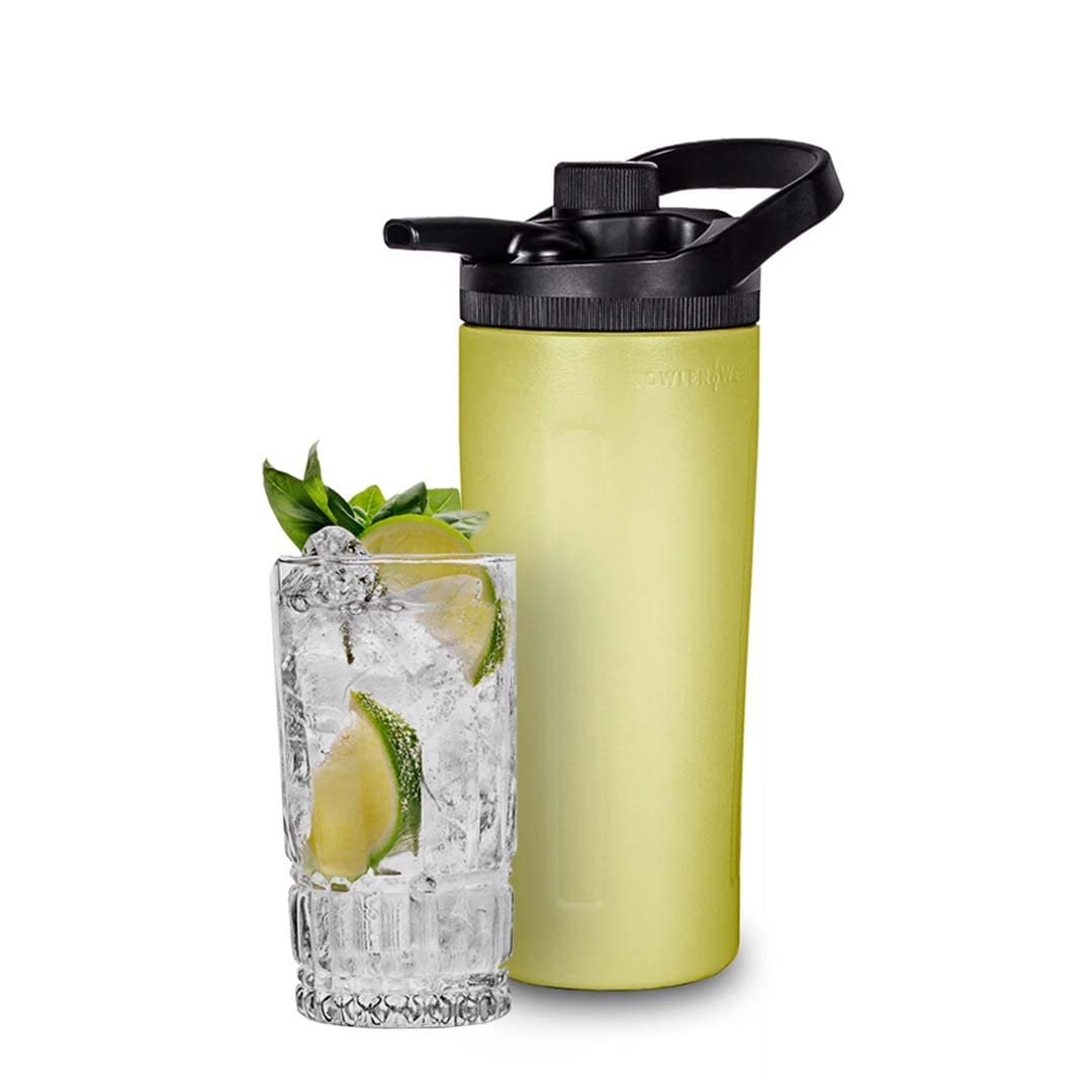 GrowlerWerks uKeg Twist Seltzer Maker & Dispenser – Portable Patented Carbonation System - Vacuum Insulation for Beverages – Includes Carry Handle- Soda Maker for Sparkling Water (Sunshine, 24 oz)