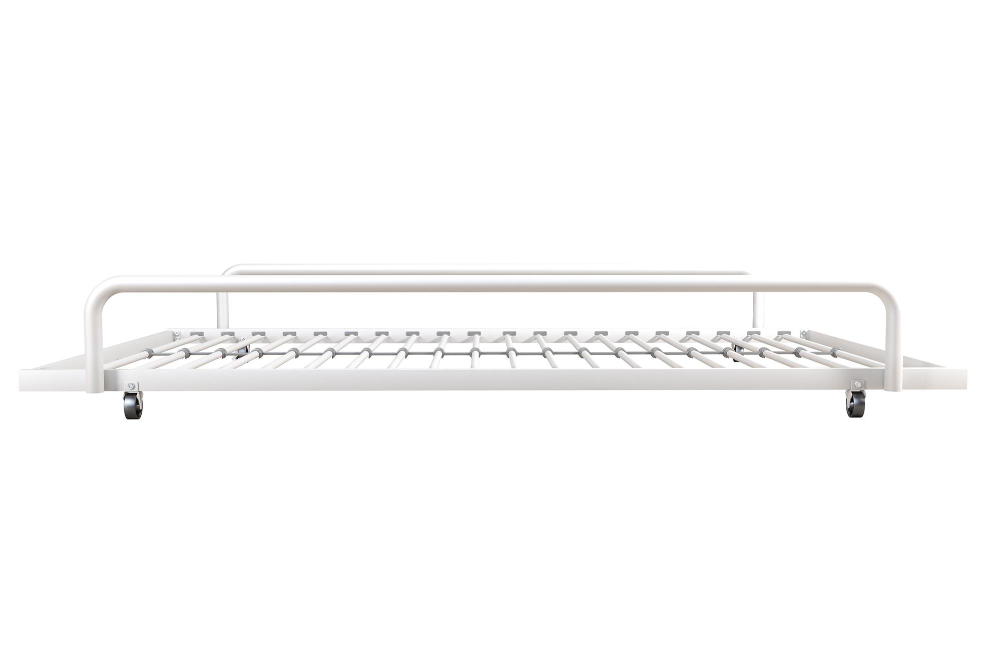 DHP Metal Trundle for Daybed Frame, Fits Twin Size, Silver