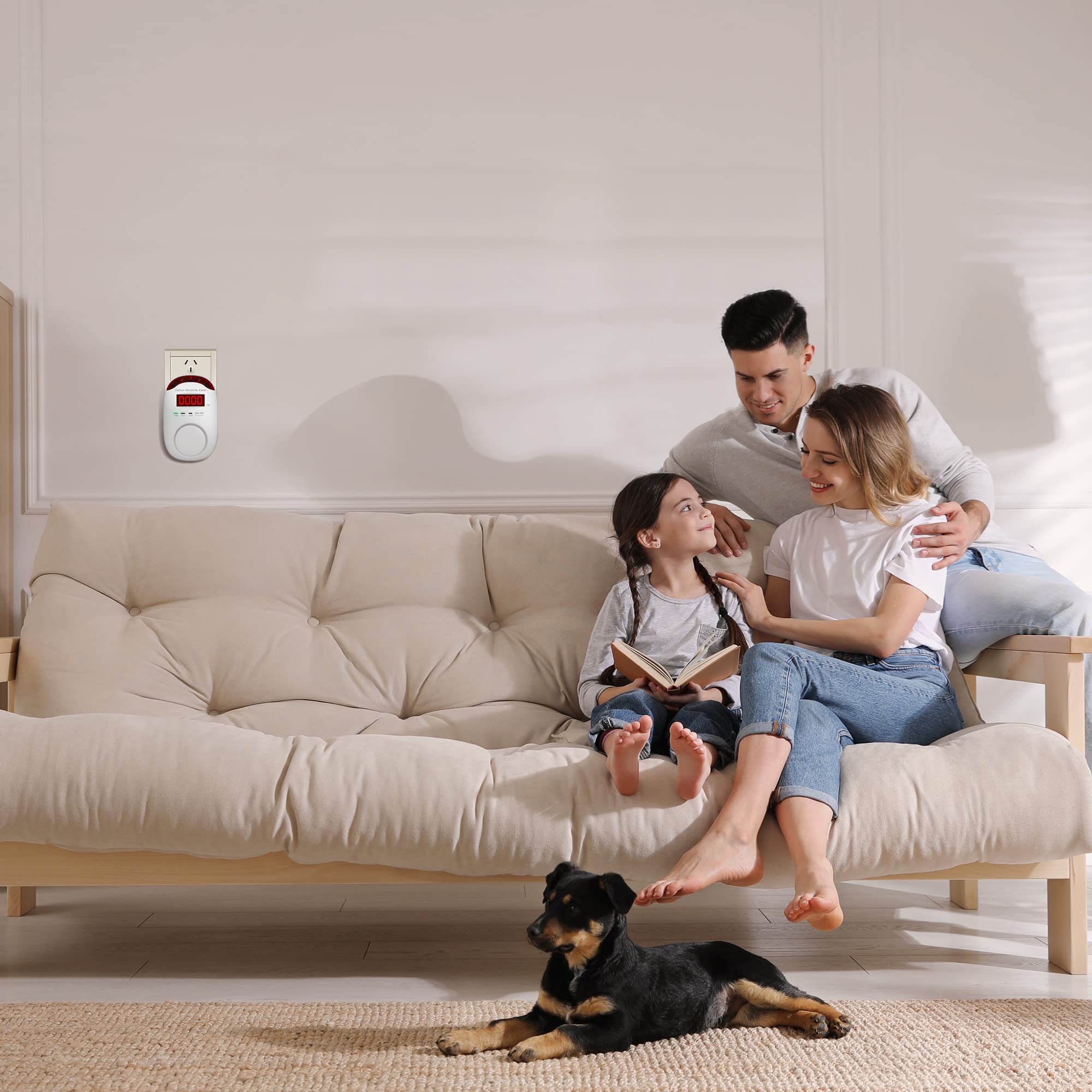 Gas Leak Detector for Home - Plug in Gas Detector for Home Natural Gas,Combustible Gas Detector for LNG, LPG, Propane, Methane.