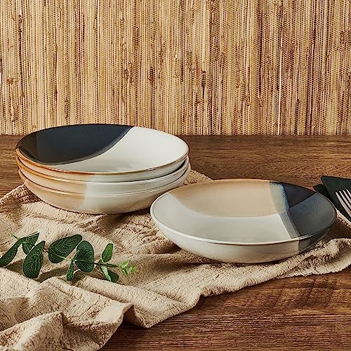 Gourmet Basics by Mikasa Caden Set of 4 Pasta Bowls, 8 Inch