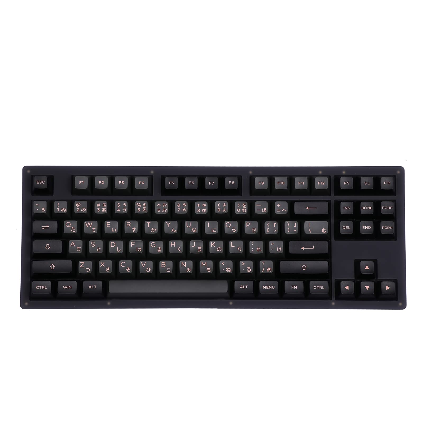 EPOMAKER AKKO ACR87 Black&Pink Hot Swappable RGB Wired 75% Mechanical Gaming Keyboard with Acrylic Translucent Case, Extra ASA PBT Keys Set for Mac/Win (AKKO CS Jelly Black Switch, ACR87 Black&Pink)