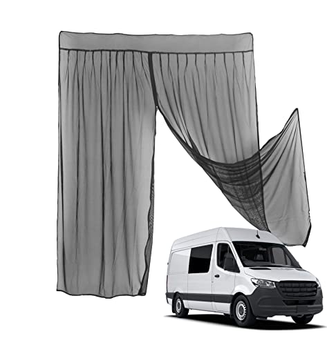 mucol Sliding Door Magnetic Vans Screen for Sprinter Camper and Other Campervans，Easy Install, Magnetics on All Four Sides for Van Life Essentials, Magnetic Closure, 83"(H) x 63"(W)