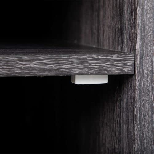 Nightstand with one-Door Storage Cabinet and Open Shelf