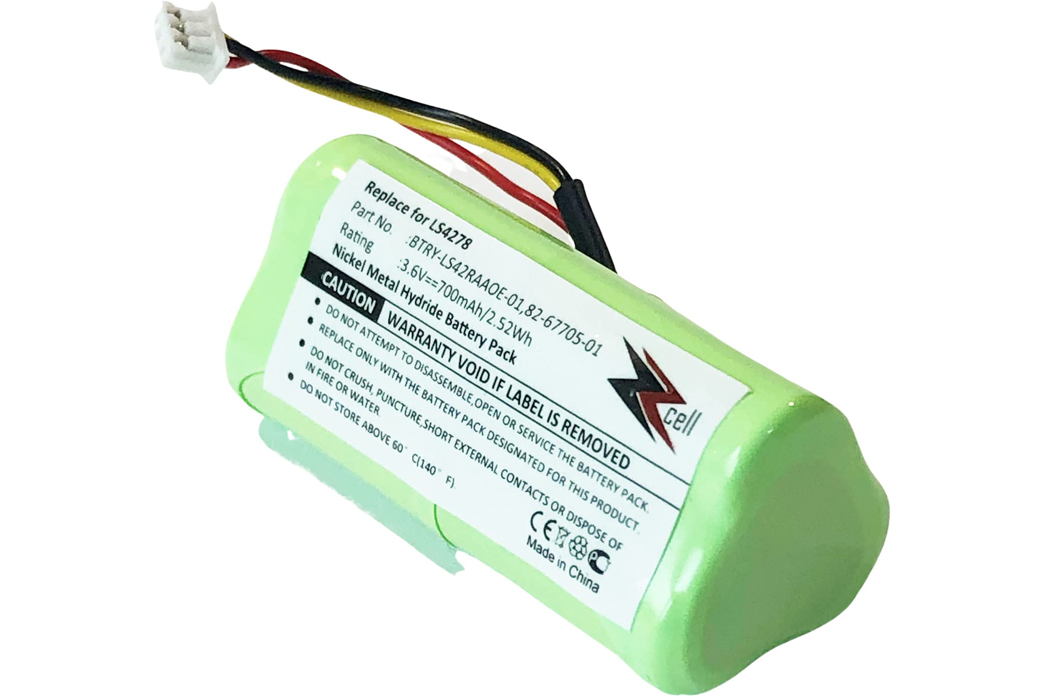 ZZcell® 2-Pack Bar Code Scanner Battery Replacement for Motorola Symbol LS4278 / BTRY-LS42RAAOE-01