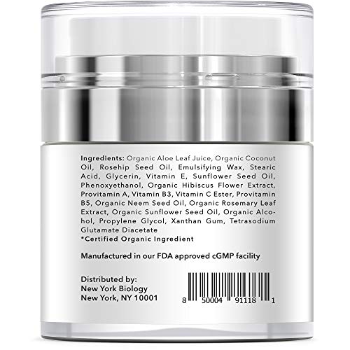 Eye Cream Moisturizer for Dark Circles, Fine Lines, Puffiness and Wrinkles Under the Eyes – Intensive Anti Aging Formula with Provitamin A and B5, Vitamin C and E – 1.7 fl oz (50ml)