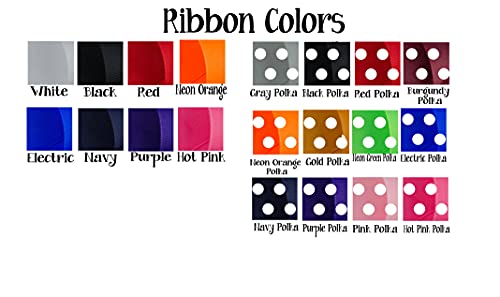 Soccer Bow with Glitter Initial or Number Button, Hot Pink Black and White, Baseball Softball Cheer and Volleyball Football