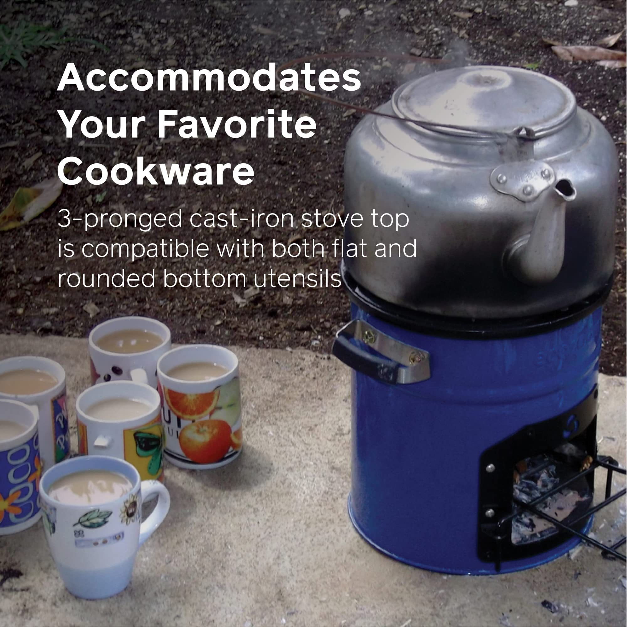 EcoZoom Rocket Stove Heavy Duty Portable Camp Stove for Outdoor Cooking, Dura (Wood Only)
