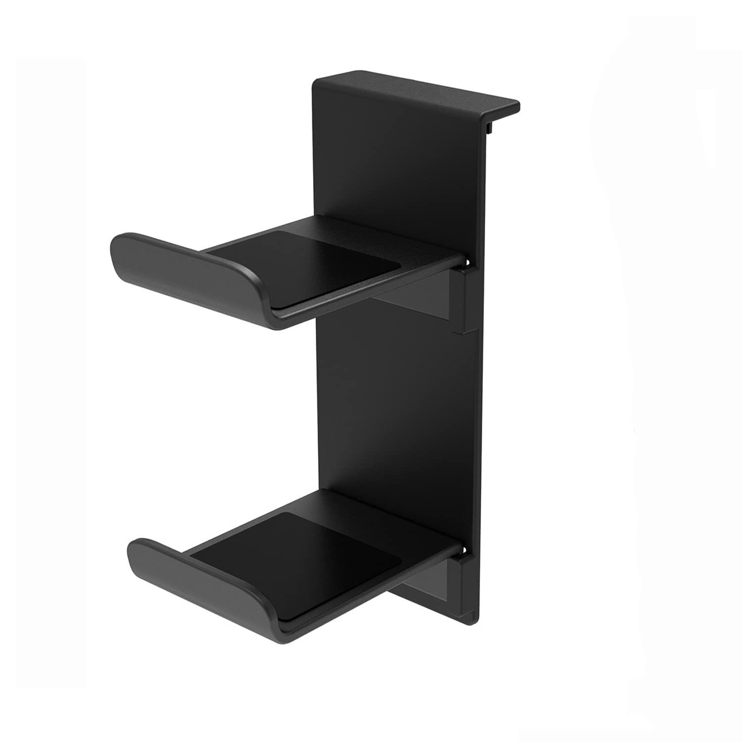 Headphone Hook Holder Stand & Gamepad Controller Stand for PS5, Xbox Series X, Screwless Portable Storage Rack Accessories - Black
