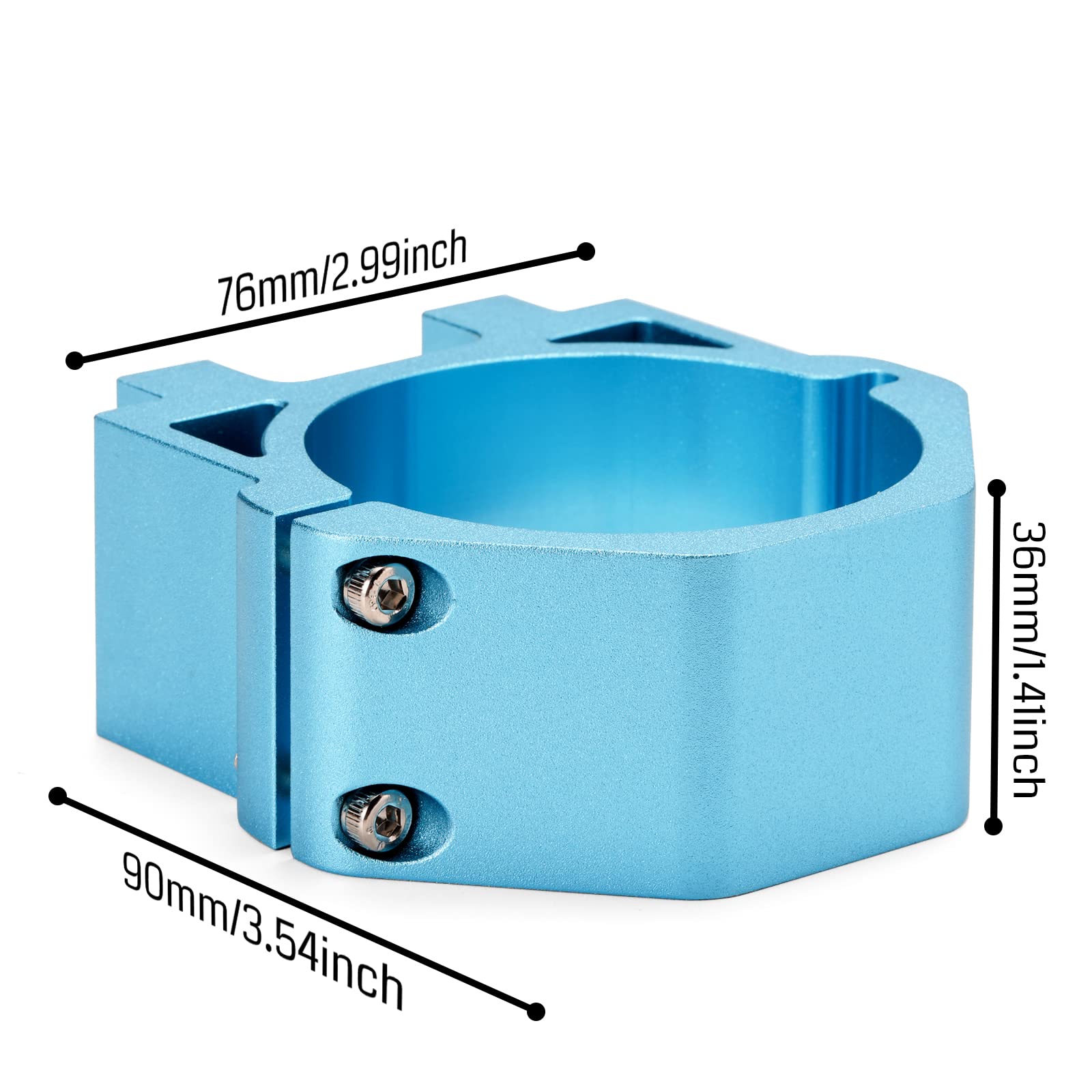 Genmitsu 65mm Diameter Aluminum CNC Spindle Holder Spindle Mount for Genmitsu 4040-PRO, 3020-PRO MAX V2, 3030-PROVer MAX CNC Machine and Genmitsu Aluminum Z Axis Assembly V2 Kits
