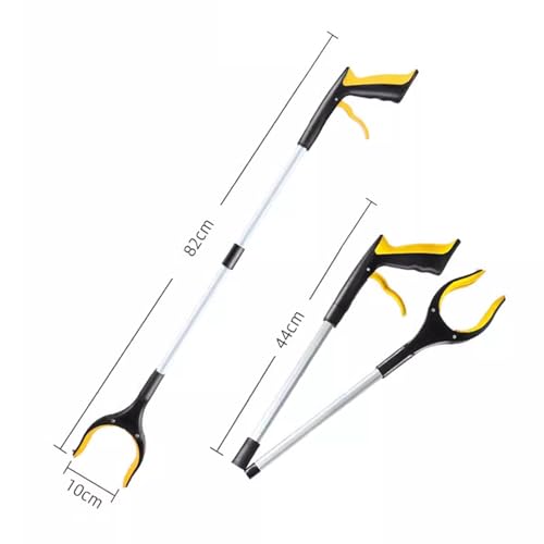 JBNCRYGD 32" Grabber Reacher Tool, Foldable Reacher Grabber Pickup Tool with 360° Rotating Jaw & Magnet, Trash Picker Upper Grabber, Lightweight Grabbers,D