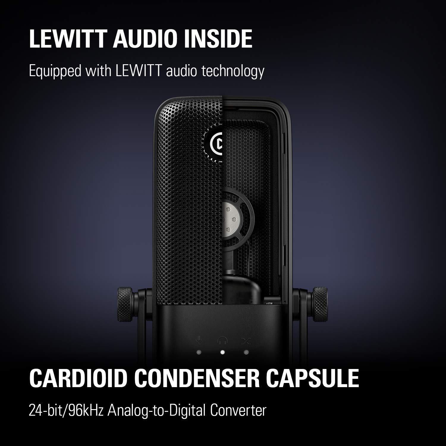 Elgato Wave:3 - USB Condenser Microphone and Digital Mixer for Streaming, Recording, Podcasting - Clipguard, Capacitive Mute, Plug & Play for PC/Mac (Renewed)