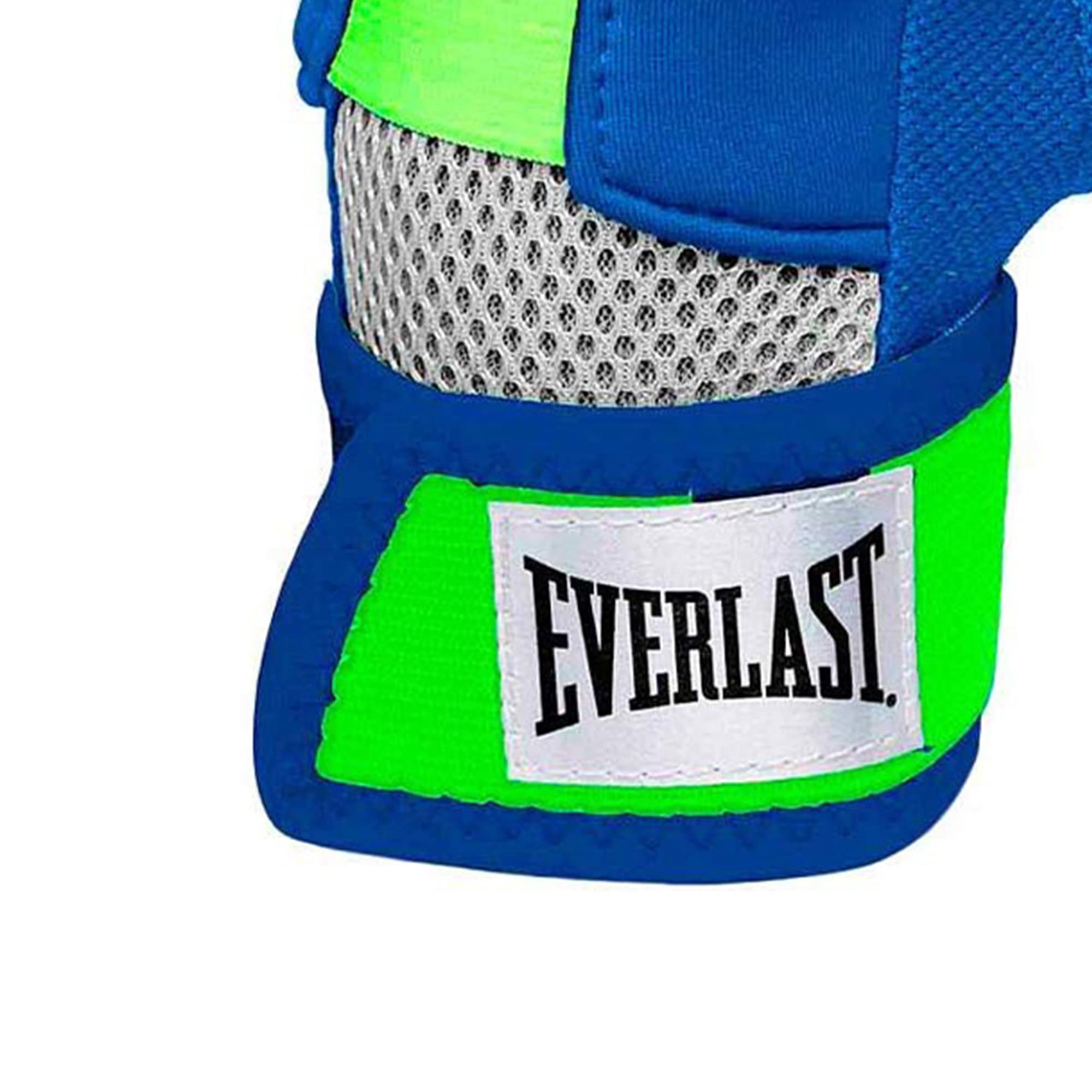 Everlast Prime EverGel Foam Padding Wrist Support Hand Wraps Gloves Size Extra Large, Blue and Green