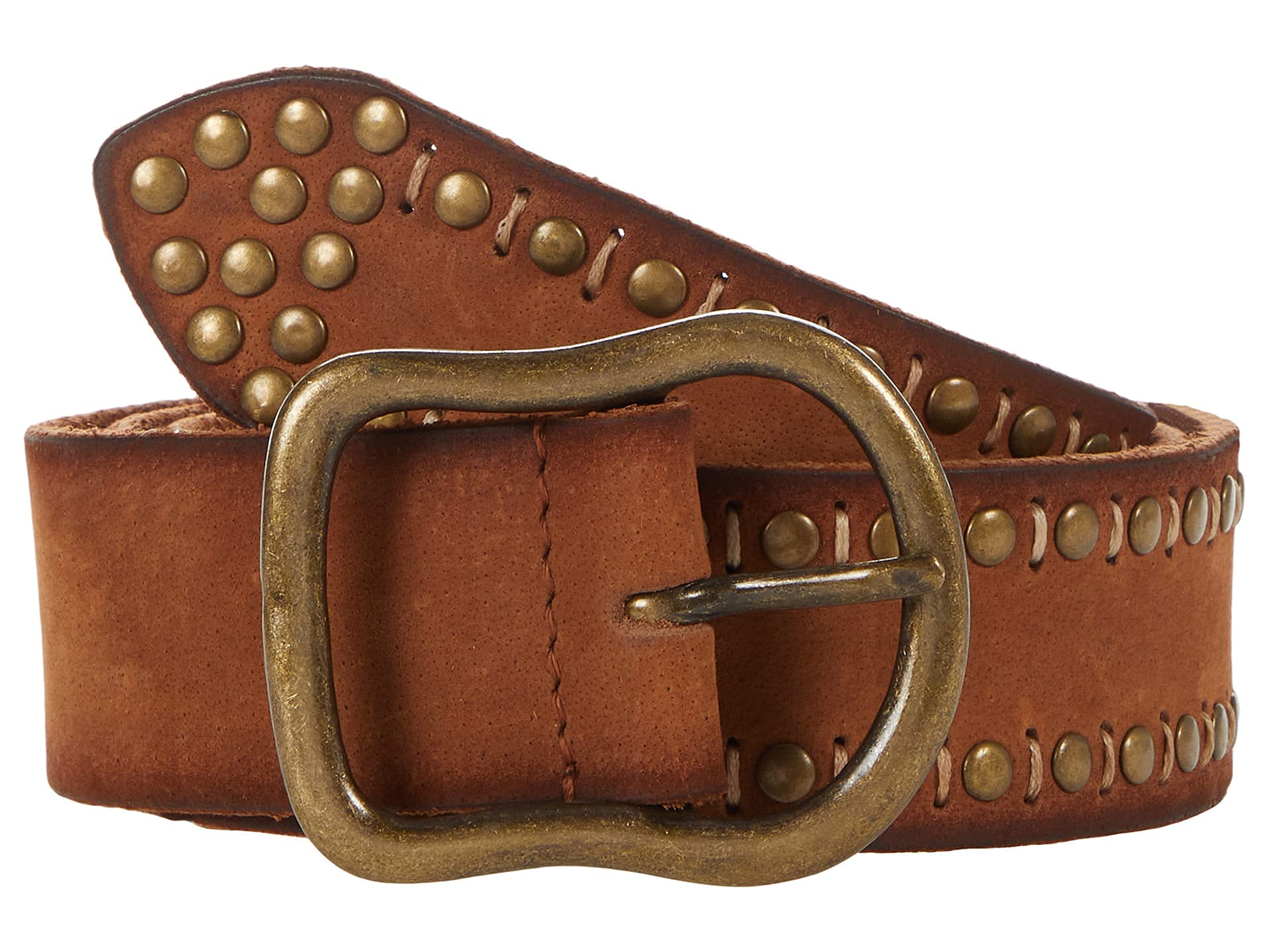 Free People We The Free Alpine Studded Belt Cognac MD-LG