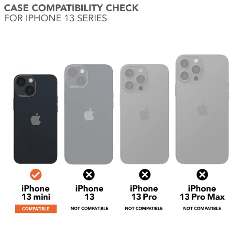 Rokform - iPhone 13 Mini Case, Crystal Series, Dual Magnet Plus MagSafe Compatible, Slim Magnetic Clear Apple Case, iPhone Cover with RokLock Twist Lock, Drop Tested Armor (Clear)