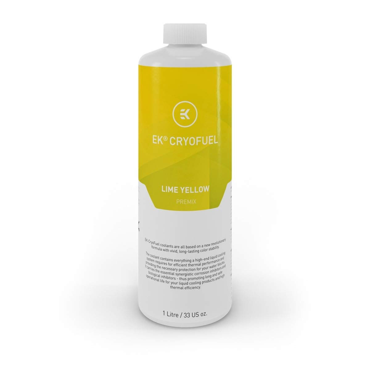 EKWB EK-CryoFuel Lime Yellow Premix, 1000ml, PC Liquid Coolant, Water Coolant