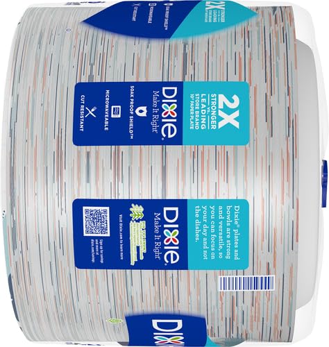 Dixie Dinner Size 10" Paper Plates, 210 Ct