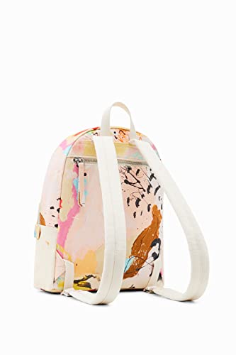 Desigual Women's Accessories Fabric Backpack Mini, White, One Size