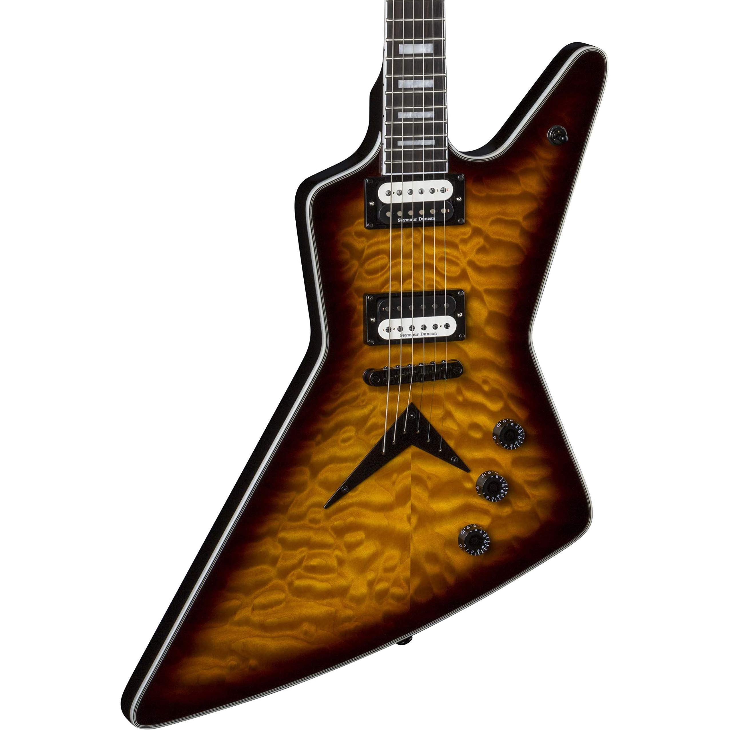 Dean Z Select Quilt Top Electric Guitar, Trans Brazilia