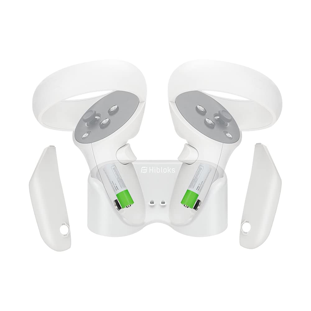 Hibloks Magnetic Charging Station Set for Oculus Quest 2 Controllers,Convenient Charging to Oculus Quest 2 Accessories,Oculus Quest 2 Rechargeable Battery,Magnetic Charging for Oculus Quest 2
