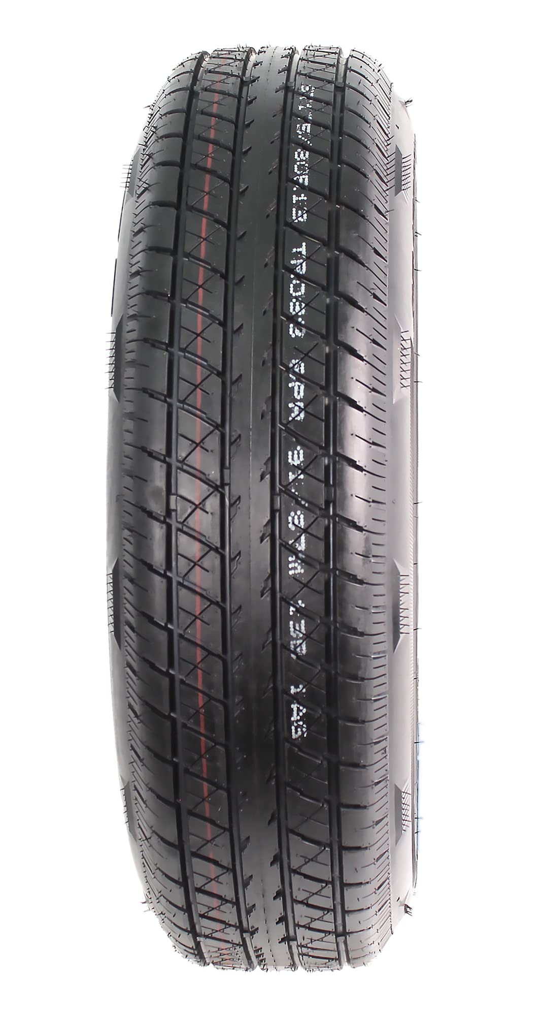 eCustomrim 2-Pack Radial Trailer Tire On Rim ST175/80R13 13 in. LRC 5 Lug White Spoke Wheel - 6 Year Warranty w/Free Roadside