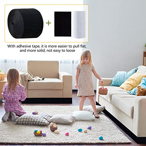 GAWAVAWA Under Couch Blocker Adjustable and Thickened Upgraded Bed Barrier for Under Furniture-Stop Things from Rolling Under Sofa,Bed,Strong Adhesive Baffle, Easy to Install-4.3in*9.8Foot