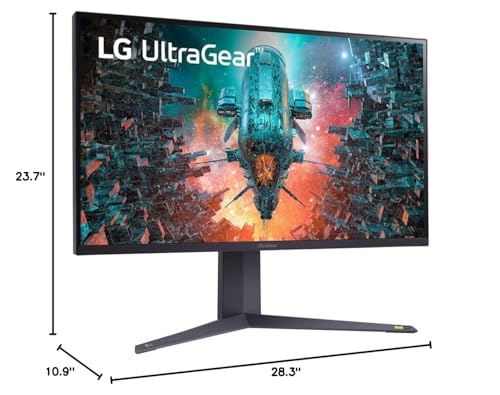 LG 32GQ950-B 32 inch Ultragear UHD 4K Nano IPS with ATW 1ms 144Hz Monitor with G-SYNC (Renewed)