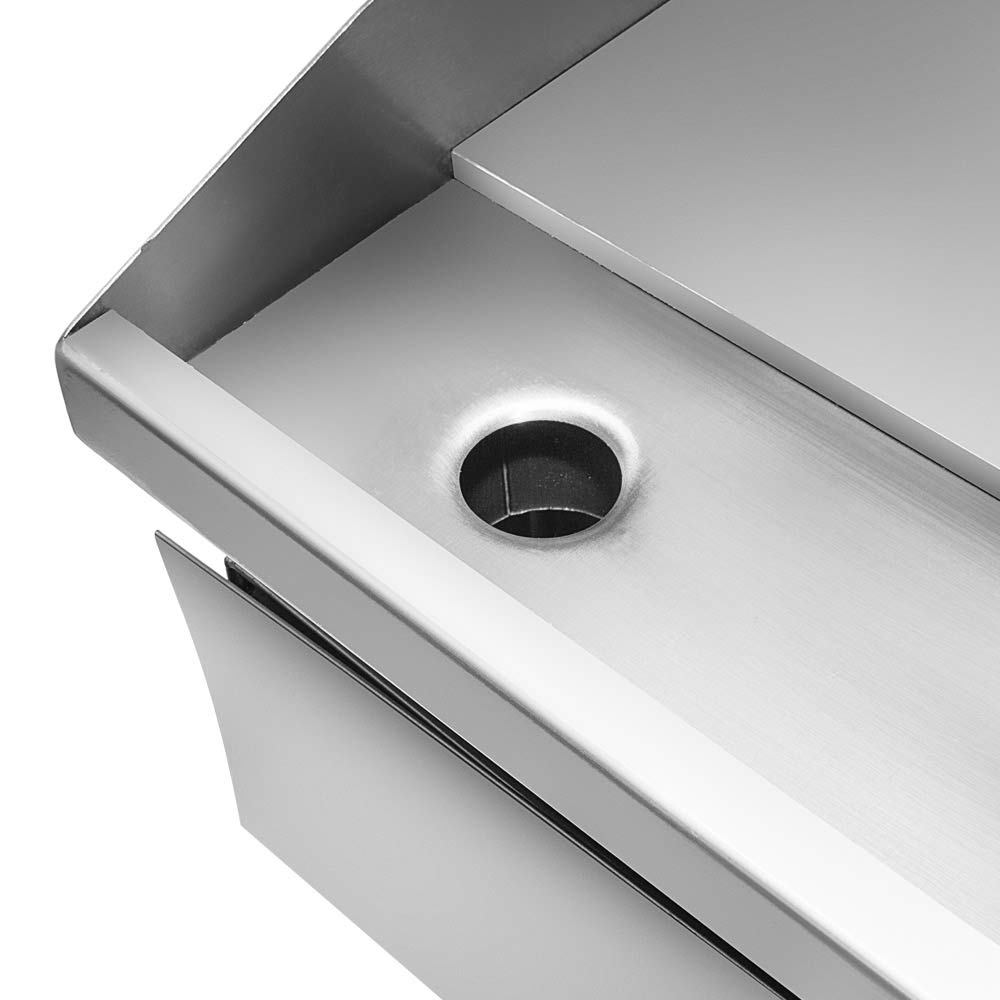 GorillaRock Flat Top Griddle | Teppanyaki Grill with Single Thermostat | Commercial Griddle | 21.50β x 16.00β | 110V