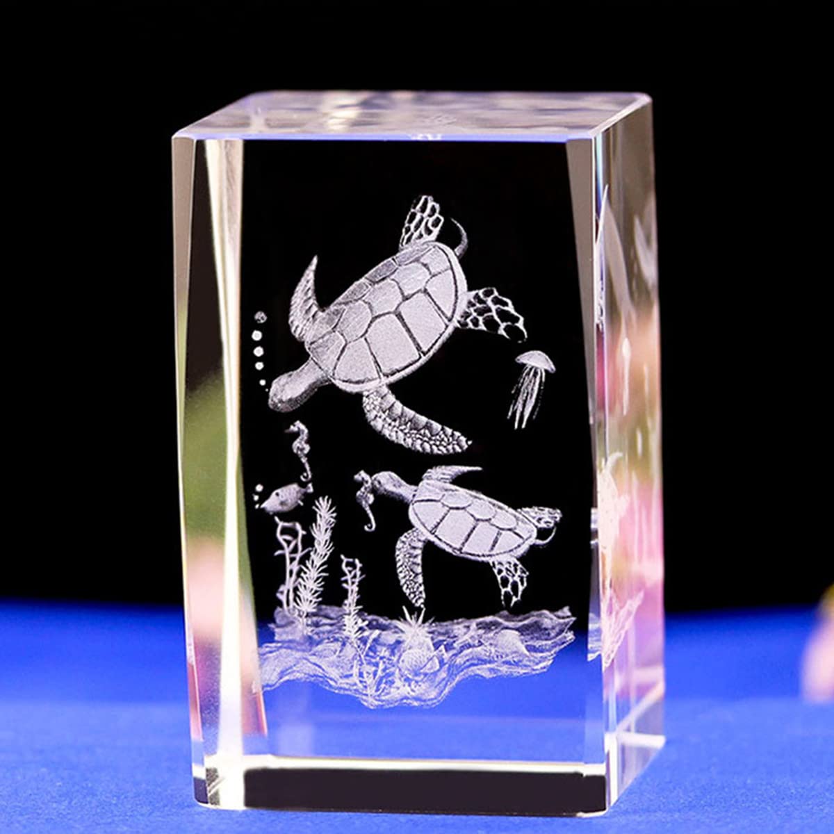 Desk Ornaments,3D Laser Crystal Chart, Anniversary Souvenirs and Paperweight, Wedding Souvenirs, Christmas Birthday Valentine's Day Wedding Gift (The Phoenix)