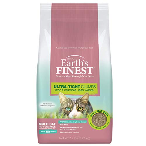 Four Paws Earth’s FINEST® Cat Litter, Premium Clumping, Lightweight, Absorbent Formula 7.2 Pounds
