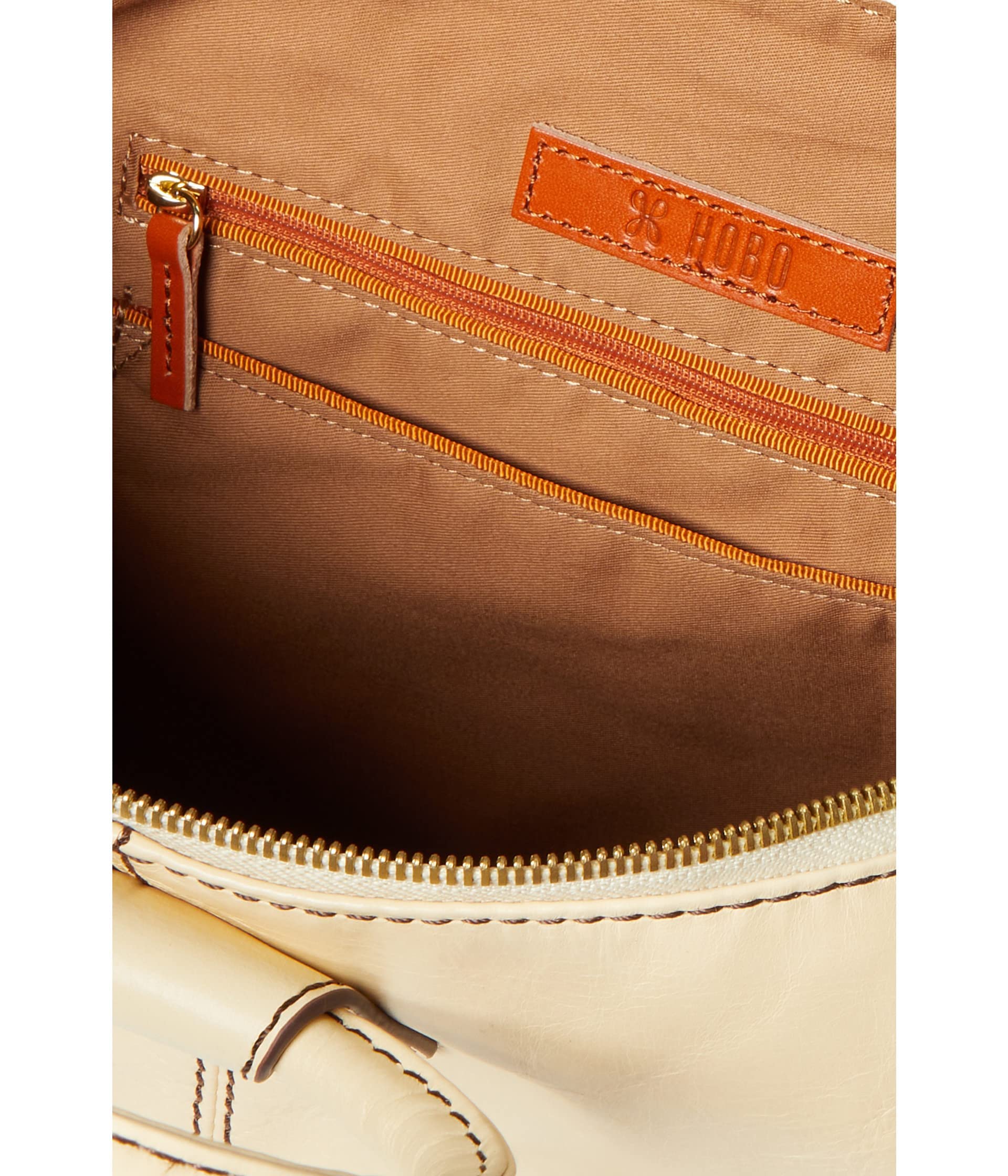 HOBO Sheila Medium Satchel Bag for Women - Cotton Linings with Top Carry Handles, Top Zipper Closure, and Detachable Strap Medium Butter (Guitar Strap) One Size One Size