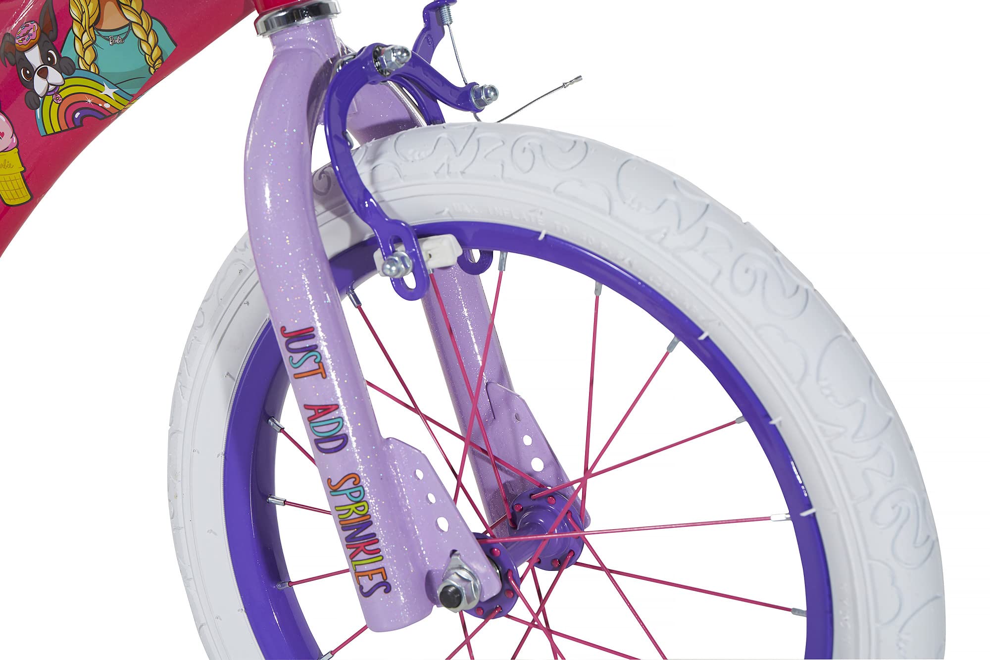 Dynacraft Barbie Sweets 16" Kids Bike - Sweet Design, Sturdy Build, Easy Assembly - Ideal for Young Riders Learning to Ride
