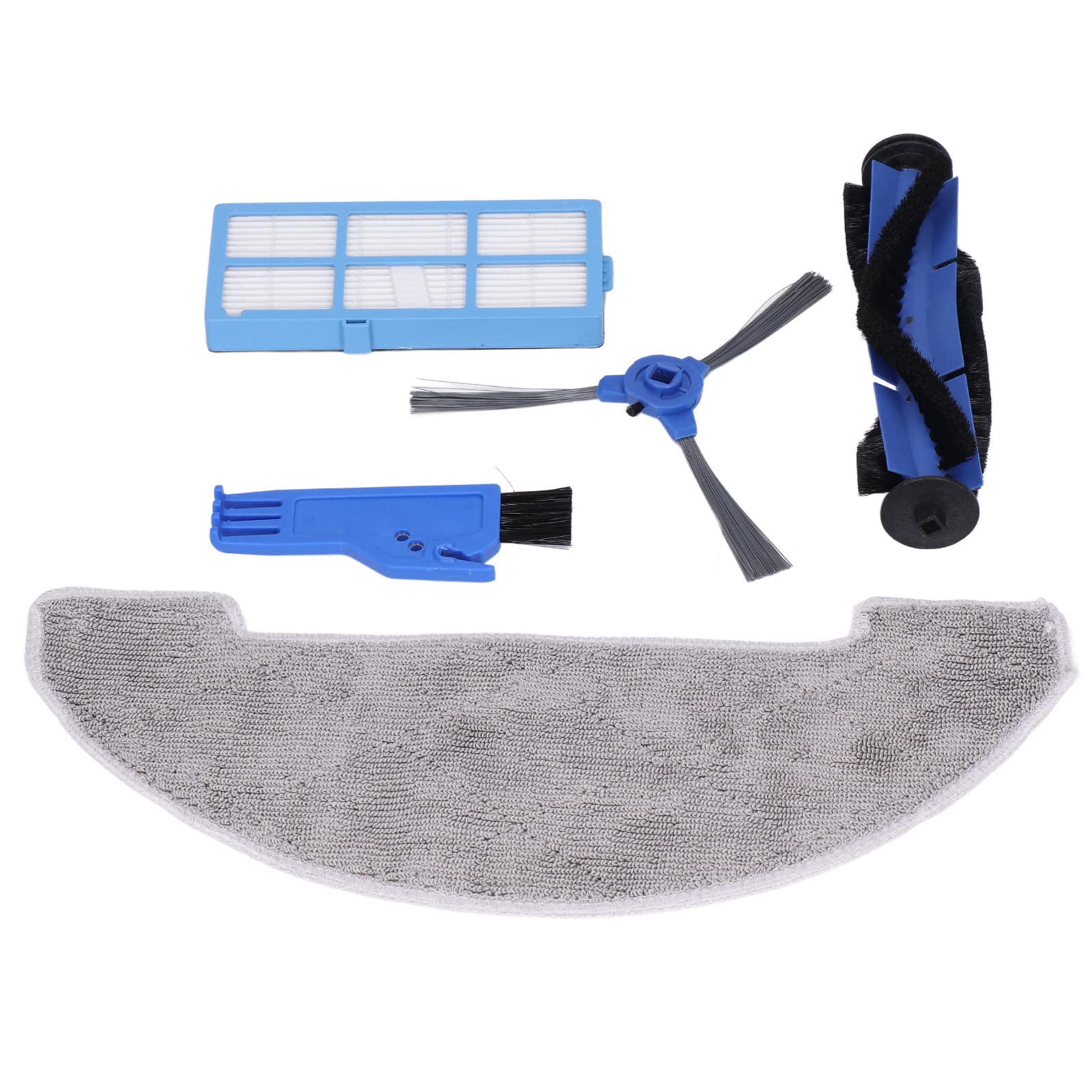 LIULDASHUN Robot Vacuum Cleaner Accessories, Robotic Vacuum Cleaner Kit with Side Brush, Robot Vacuum Cleaner Replacement Parts Rag Filter Main Brush Suitabl
