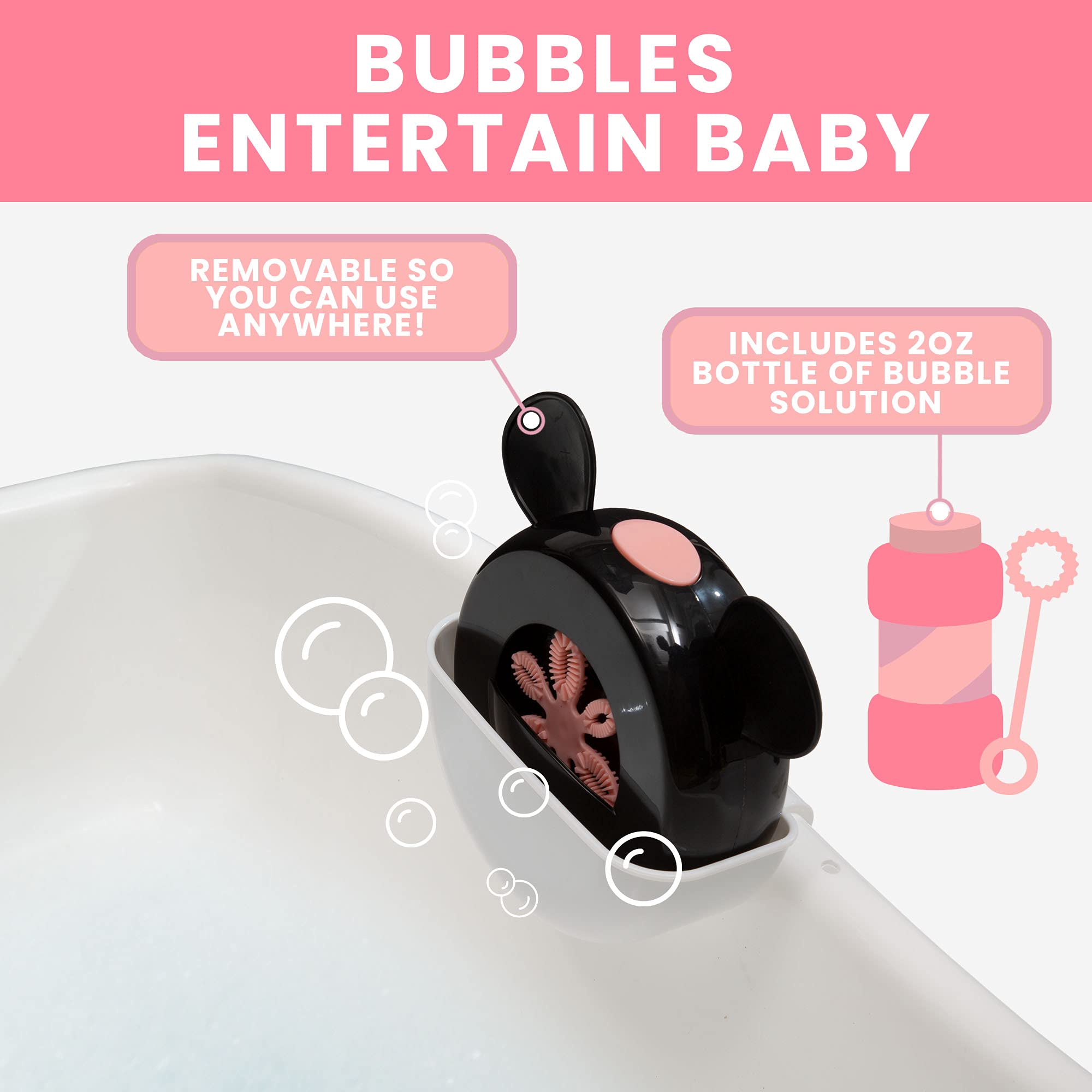 Disney Minnie Mouse My First Bubble Bath by Delta Children β 3-in-1 Newborn to Toddler Bathtub with Sling and Bubble Blower