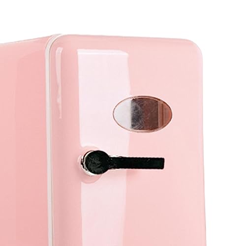 Gazechimp Mini Fridge Personal Refrigerator 6L Beverage Fridge Small Compact Refrigerator USB Fridge for Lunch Cosmetics Home Travel, Pink