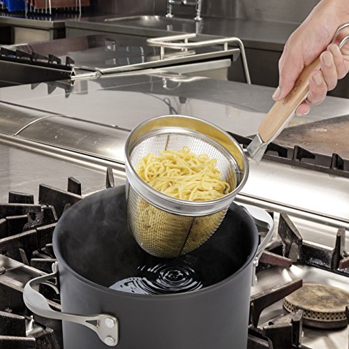 Helen's Asian Kitchen Helen’s Asian Kitchen Stainless Steel Mesh Spide, 6-Inch, Basket, Silver