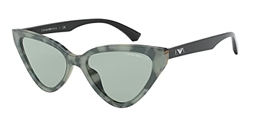 Emporio Armani EA4136-5794/2 Sunglasses SHINY GREEN HAVANA w/LIGHT GREEN 55mm