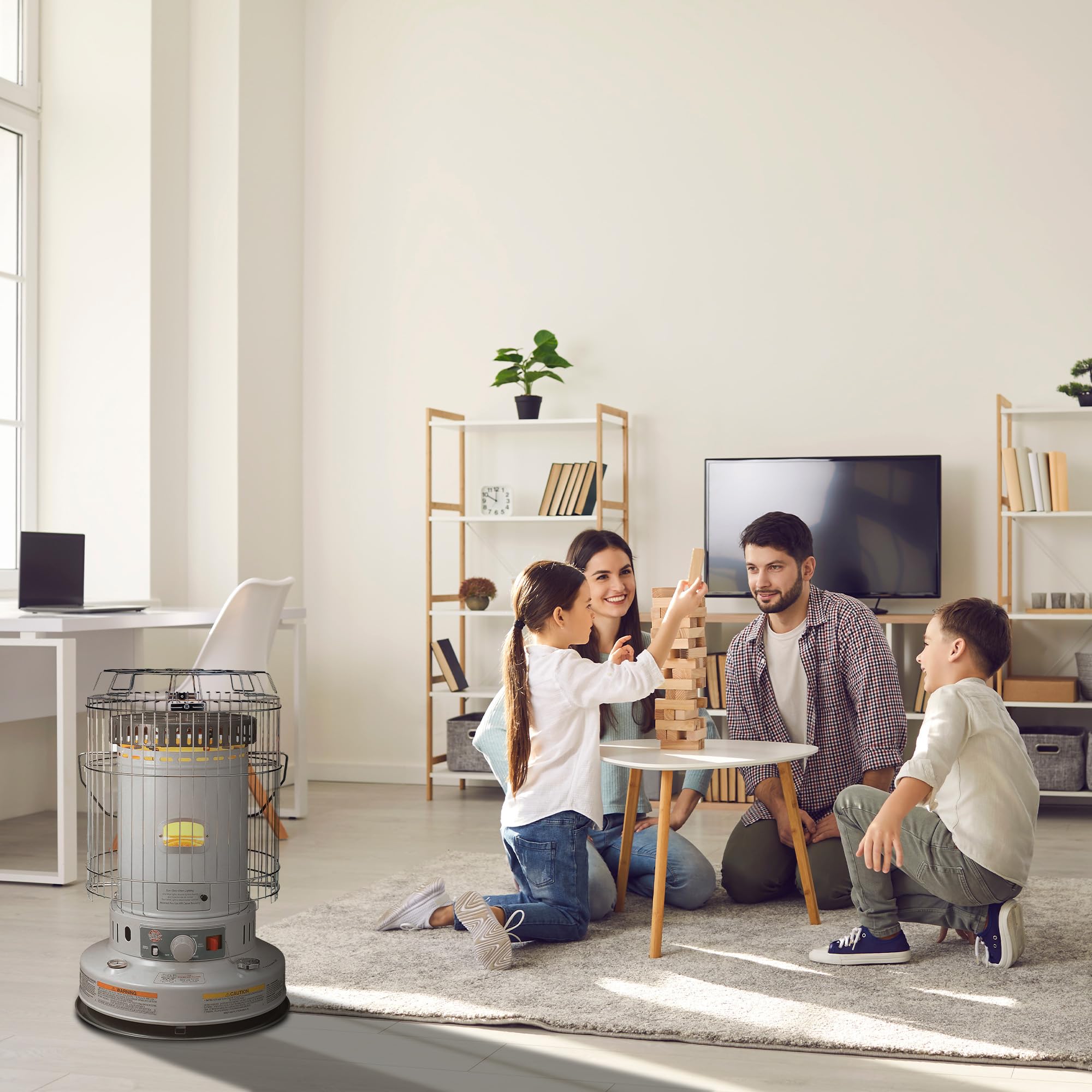 Kero World KW-24G Indoor Kerosene Heater, Large, Gray