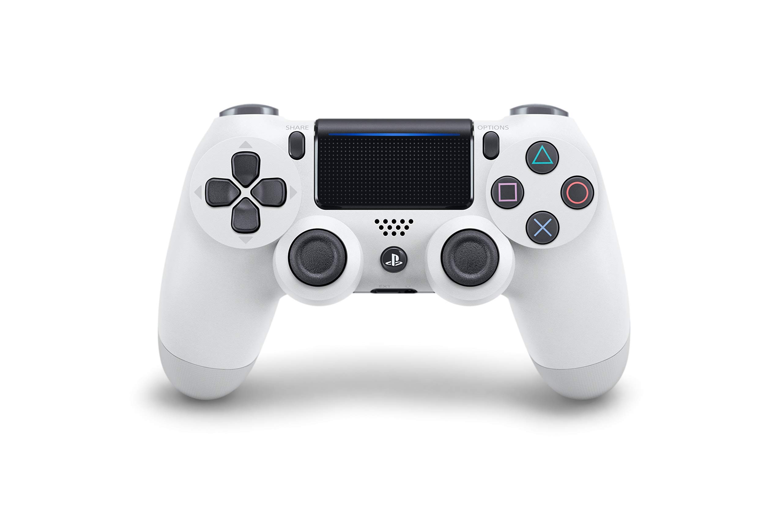 DualShock 4 Wireless Controller for PlayStation 4 - Glacier White (Renewed)
