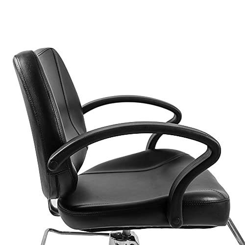 LLAMN Hairdressing Equipment Barber Chair M8801 Ladies Barber Chair Black American Warehouse