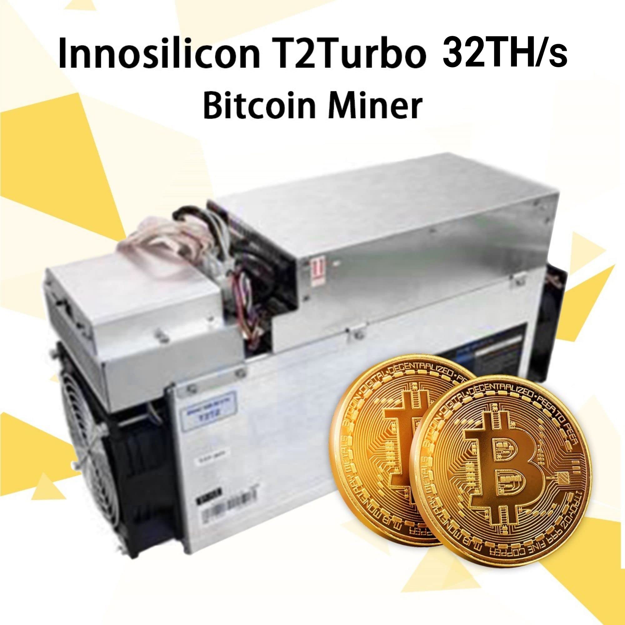 Innosilicon T2T 25T Bitcoin Miner ASIC Miner BTC BCH Mining Machine SHA-256 Algorithms Crypto Miner with PSU Power Supply, Used