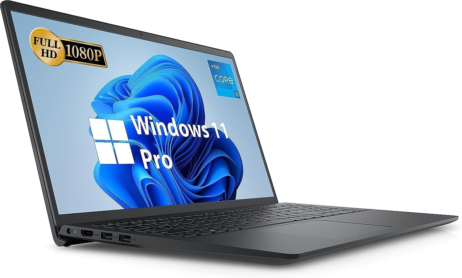 DELL 2023 Inspiron 15 Business Laptop, 15.6" 1920x1080 FHD, Intel i5-1135G7 2.4 GHz, 16GB, 512GB SSD Intel Iris Xe Graphics,Webcam, WiFi,Bluetooth, Carbon Black, Win 11 Pro