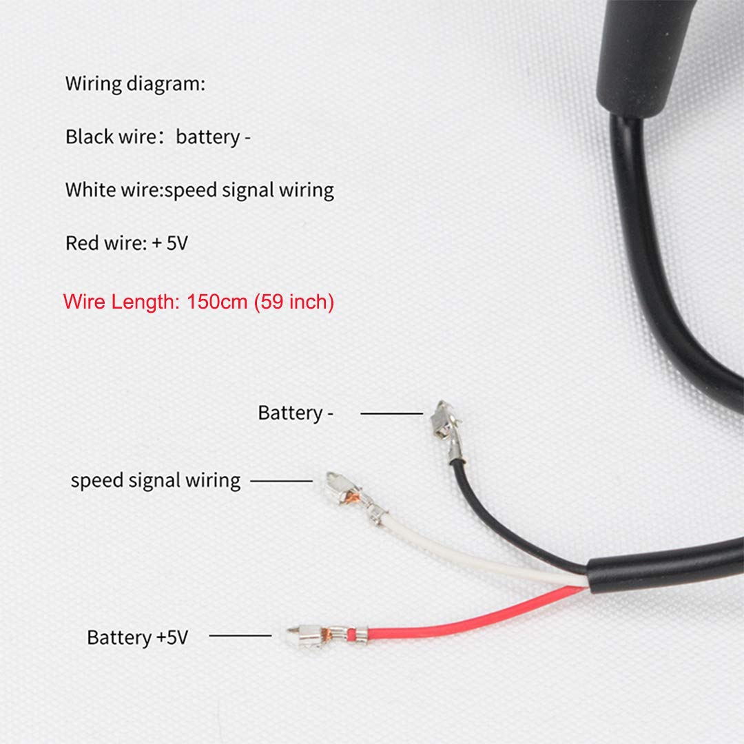 Electric Bicycle Thumb Throttle, Wuxing FT-21X Finger Throttle Accelerator, Speed Control for Ebike Pocket Razor Scooter Accessories Part, 12-72V Universal (Normal Plug (SM-3Y))