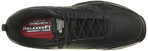 Skechers Men's Dighton Athletic Work Food Service Shoe, Black, 9 Wide