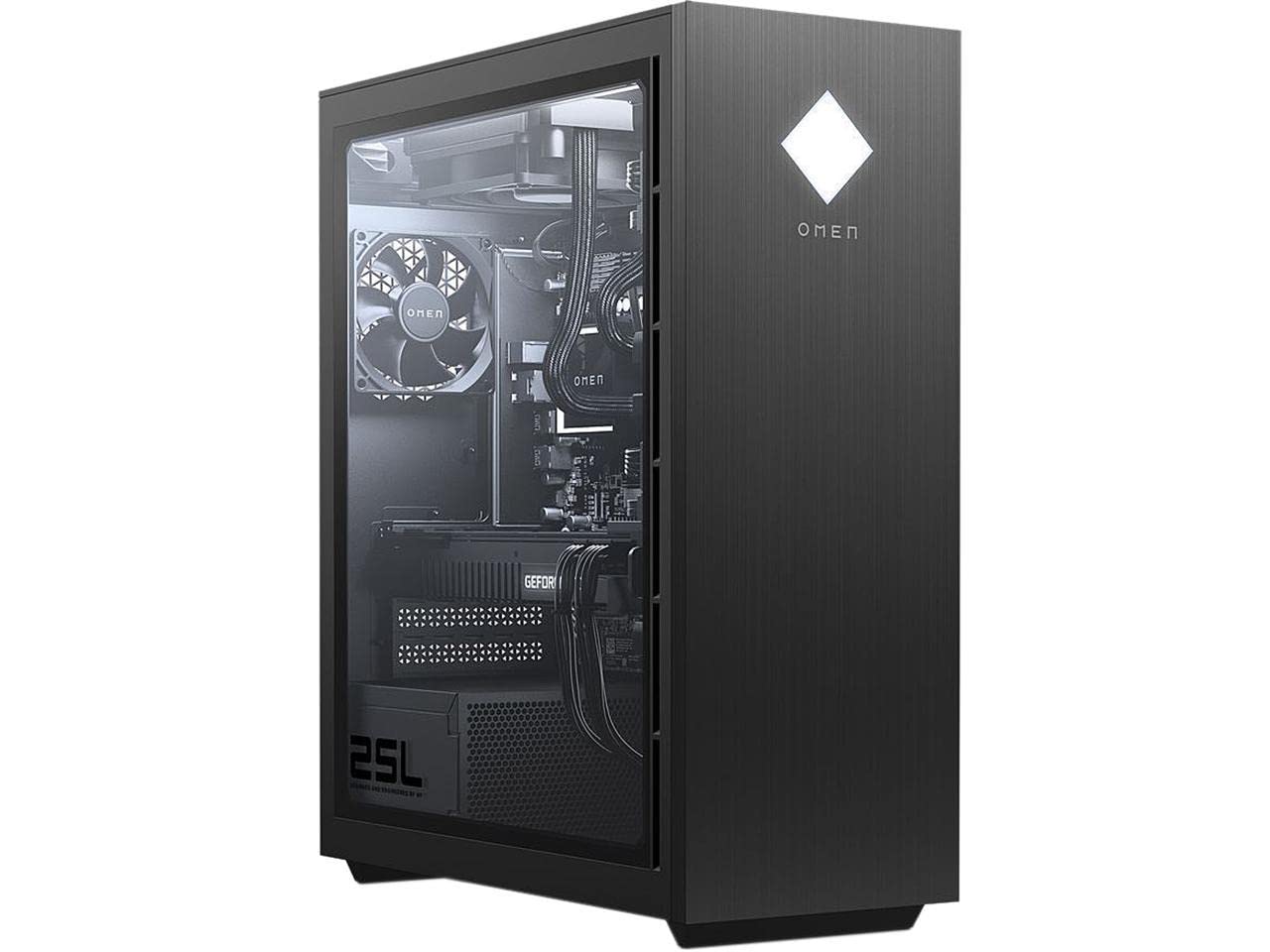HP OMEN 25L GT12-0419 Desktop Intel Core i7-10700F 2.9GHz 32GB RAM 1TB SATA HDD 256GB SSD NVIDIA Geforce RTX 2060 Windows 10 Home (Renewed)