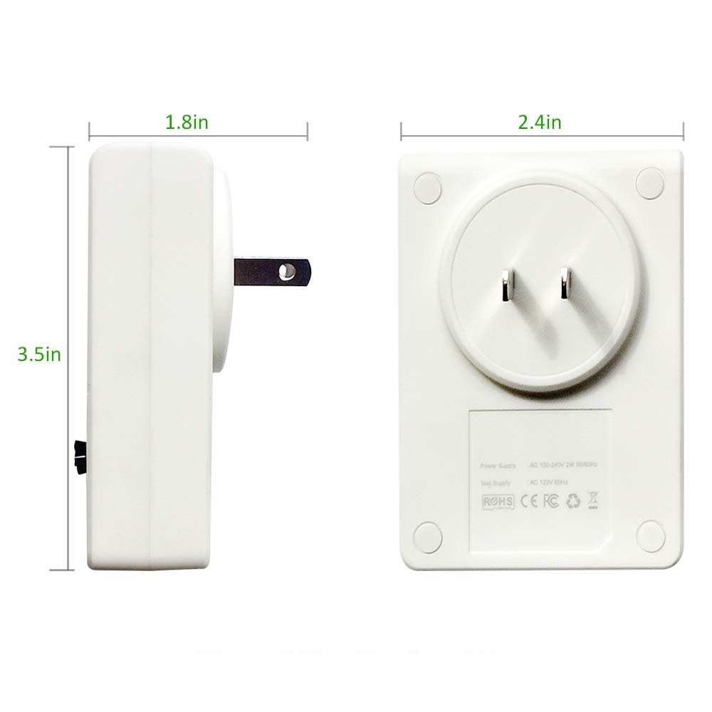 Joepoe Plug In Air Ionizer, Ionizer Air Purifier with Negative Ion Technology for Home, Air Freshener Plug In Home/Office Cleanse:Odors,Smell and More(White)