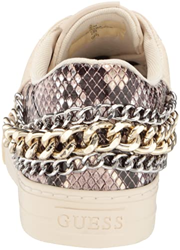 Guess Women's LYBA Sneaker, Chic Cream/Natural, 9