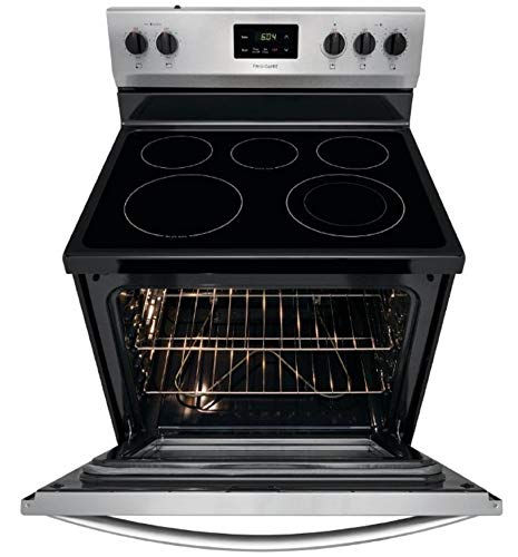 Frigidaire FCRE3052AS 30" Freestanding Electric Range with 5.3 cu. ft. Capacity Quick Boil Store-More Storage Drawer and SpaceWise Expandable Elements in Stainless Steel